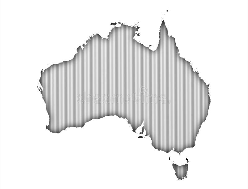 Textured Map of Australia in Nice Colors Stock Illustration ...