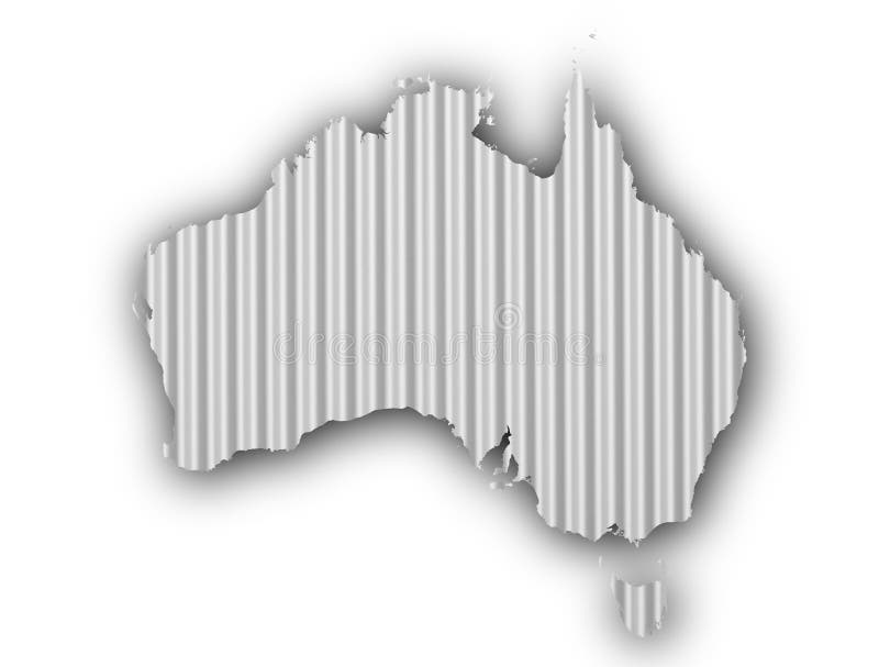 Textured Map of Australia in Nice Colors Stock Illustration ...