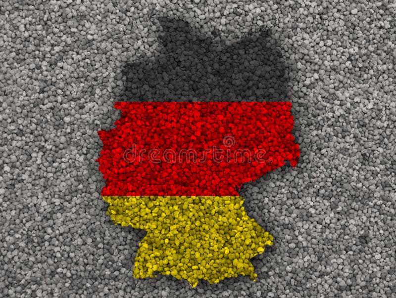 Textured Map of Germany in Nice Colors Stock Image - Image of grain ...