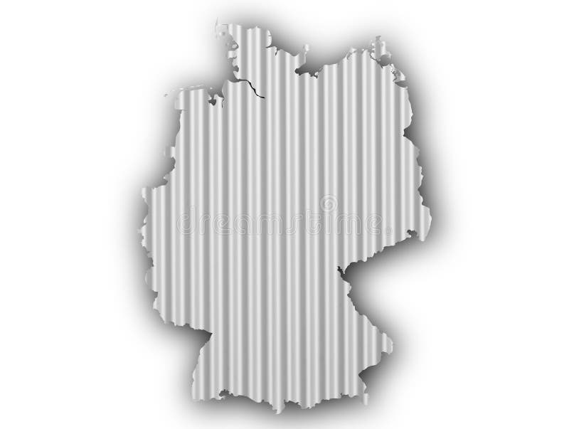 Textured Map of Germany in Nice Colors Stock Illustration ...