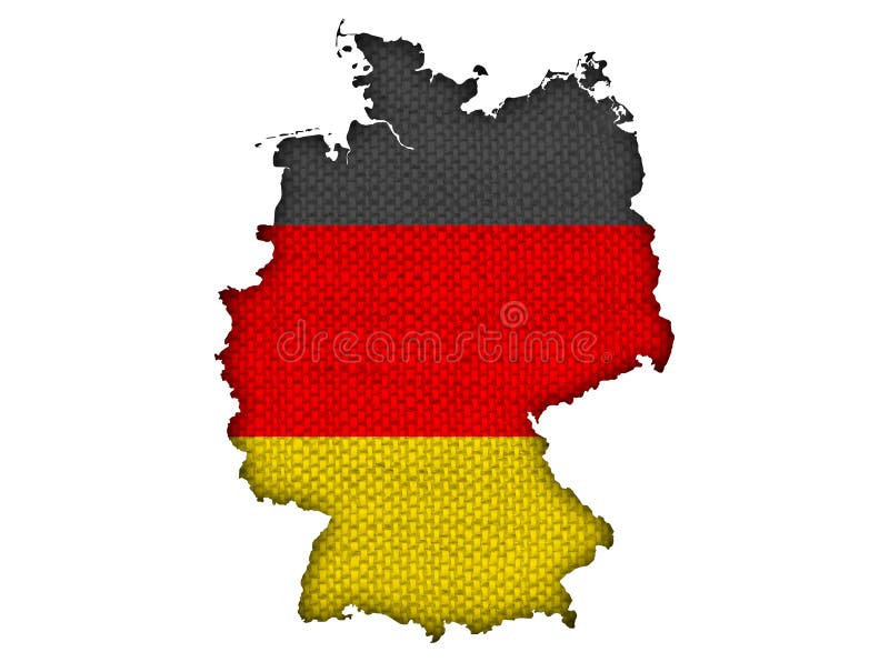 Textured Map of Germany in Nice Colors Stock Illustration ...