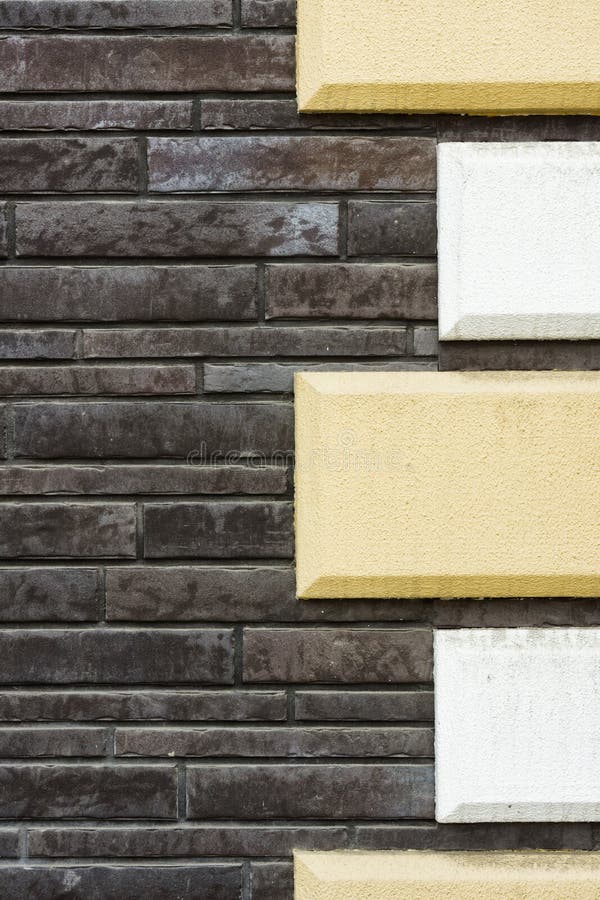 Textured Masonry, Monolithic Walls Stock Image - Image of architect ...