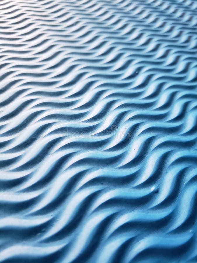 Approach To Plastic with Wavy Design in Blue Color, Background and ...
