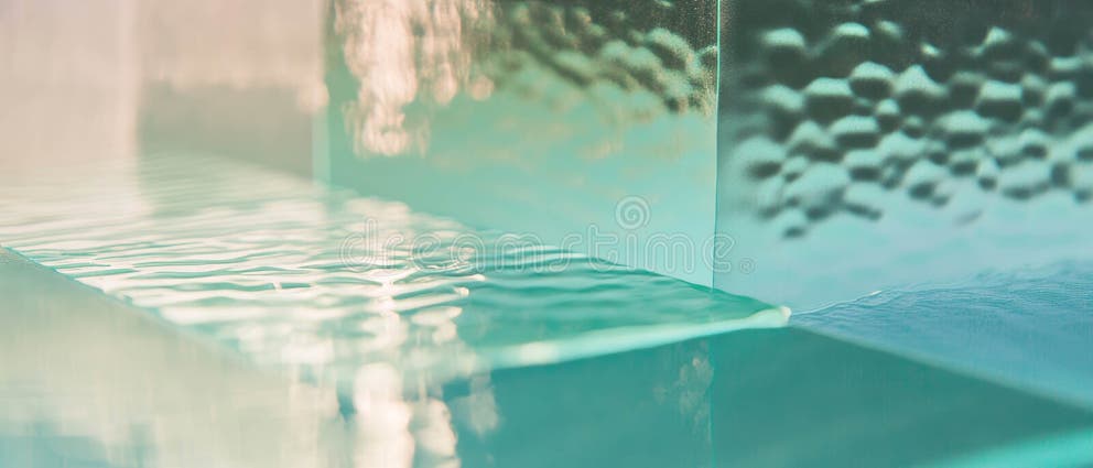 Textured Matte Glass Blocks with Raised Patterns Create a Tactile ...