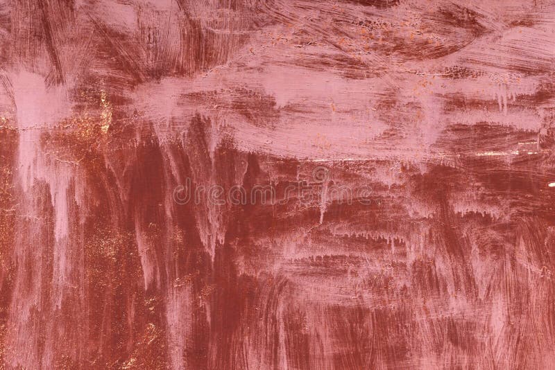 Textured Metal Surface Featuring Strokes of Pink and Copper Tones Stock ...
