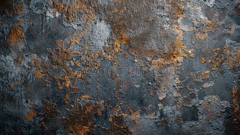 Textured Metal Surface with Rust and Peeling Paint Stock Illustration ...