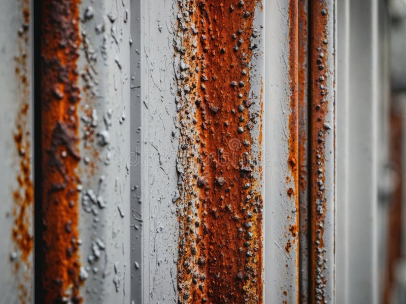 Textured Metal Surfaces with Rust Patina. Stock Illustration ...