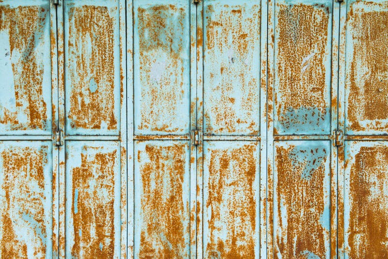 Textured Metal Wall with Stains of Rust Stock Image - Image of metallic ...