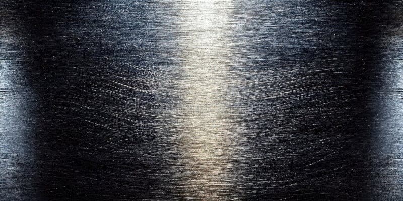 Textured Metallic Surface with Brushed Finish Highlighting Reflections ...