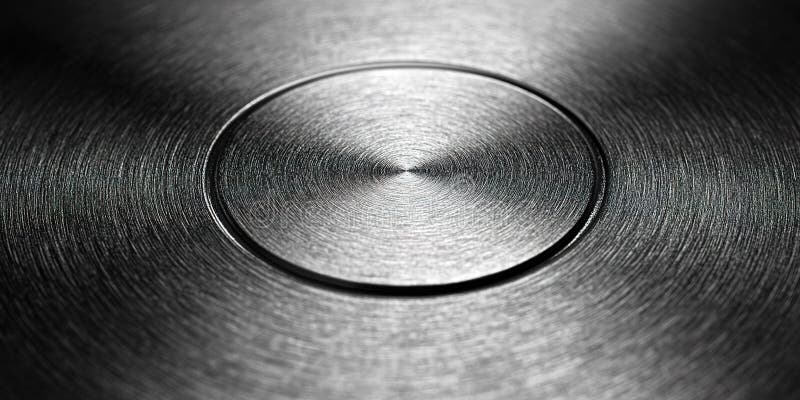 Textured Metallic Surface with a Central Circular Indentation in a ...