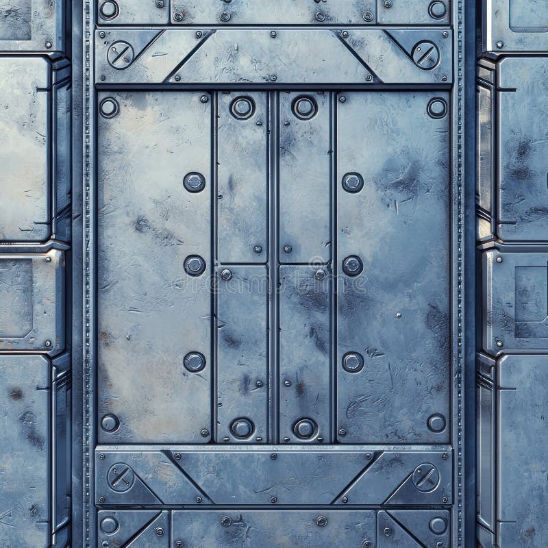 Textured Metallic Surface with Industrial Design, Rusty Elements, and ...