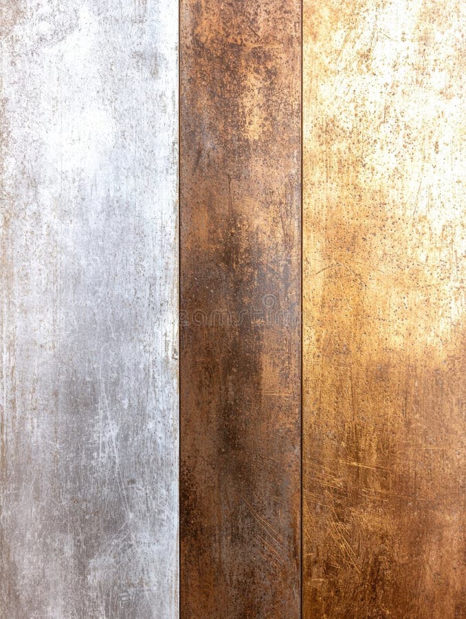 Textured Metallic Surfaces in Shades of Gold and Silver Stock ...