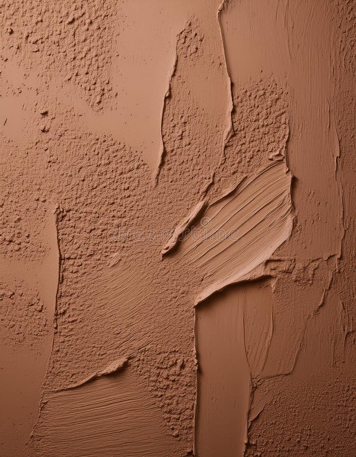 Textured Mocha Mousse Painted Wall Background with Gritty Surface Stock ...
