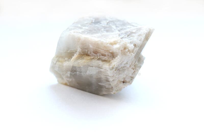 Textured Moon Stone Isolated on White Background Stock Image - Image of ...