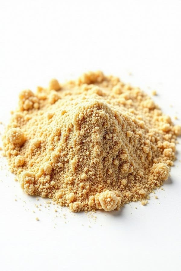 Textured Mound of Dry Beach Sand, Isolated on White , Coarse, Detail ...