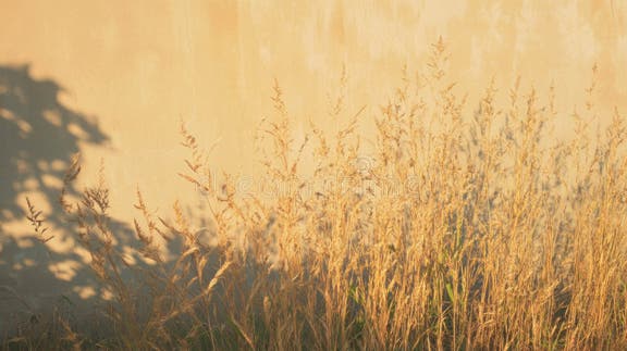 Textured Mud Wall with Dry Grass and Subtle Yellow Tones for Rustic ...