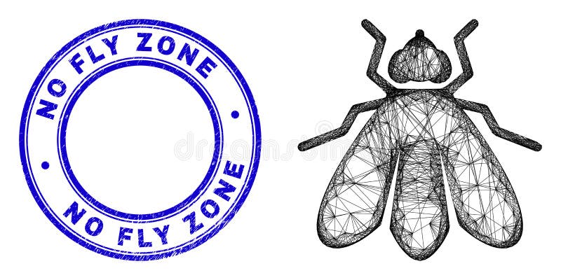 Textured No Fly Zone Badge and Network Irregular Mesh Fly Icon Stock ... Textured No Fly Zone Badge and Network Irregular Mesh Fly Icon Stock ...