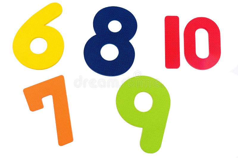 Textured Numbers Six To Ten Stock Photo - Image of background, graphic ...
