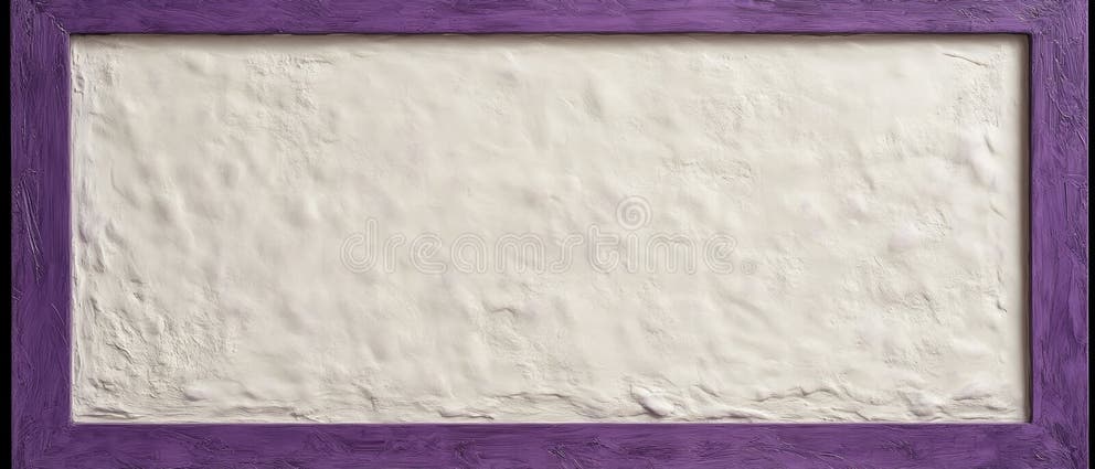 Textured OffWhite Canvas with Deep Lilac Frame a Subtle Background for ...