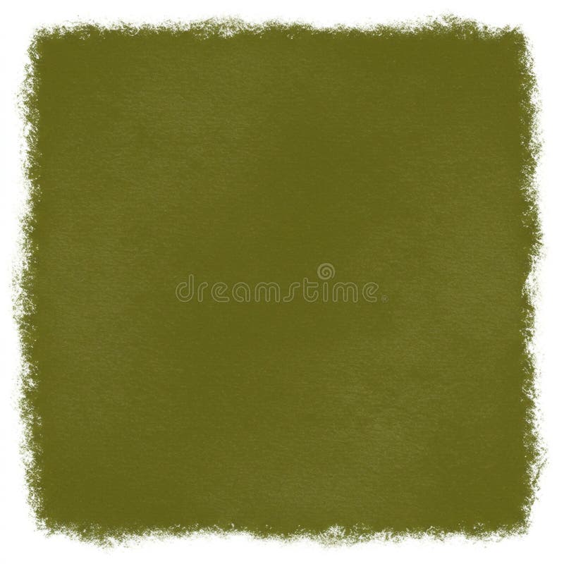 A Textured, Olive Green Square with Rough, Irregular Edges Creating a ...