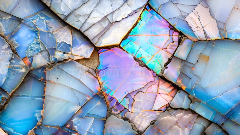 Textured Opal Background Featuring Iridescent Colors and Intricate ...