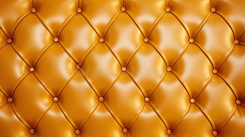 Textured Orange Leather Upholstery with Button Tufting Stock ...