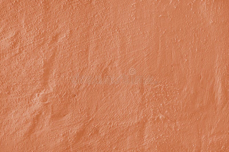 Textured Orange Plaster Wall Surface with Brushstroke, Painted, Aged ...