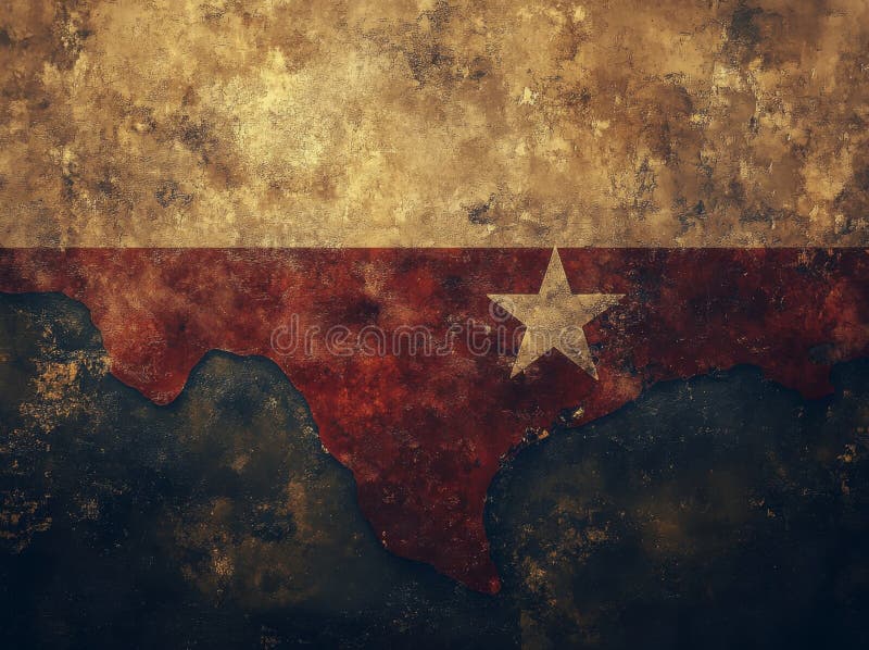A Textured Overlay of the Texas Flag Waves Across the Lone Star State S ...
