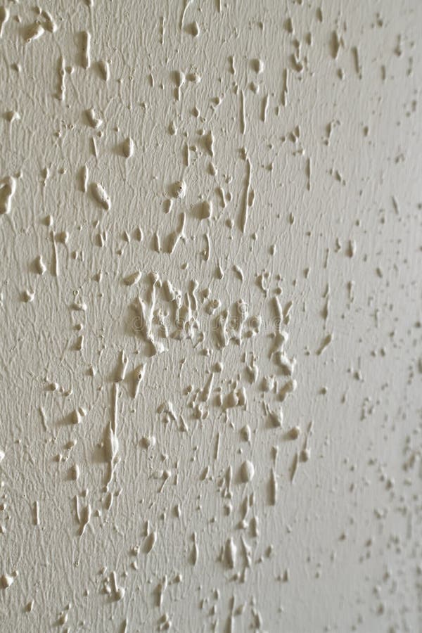 Textured Paint for an Interior Wall Work Stock Image - Image of ...