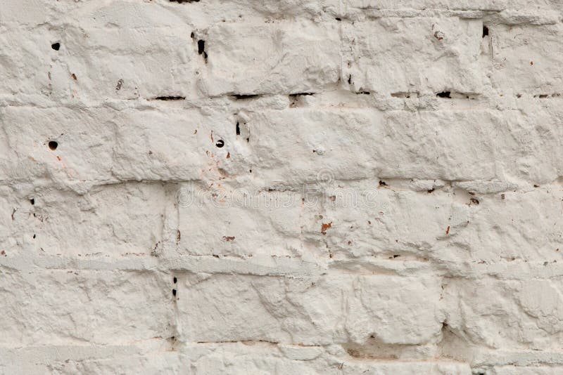 Textured Painted White Brick Wall, Texture Stock Image - Image of clean ...