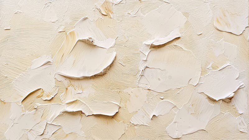 Textured Painting Revealing Light and Shadow Play on a Soft Beige ...