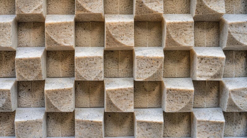 A Textured Panel Made of a Lightweight Material Used for Soundproofing ...