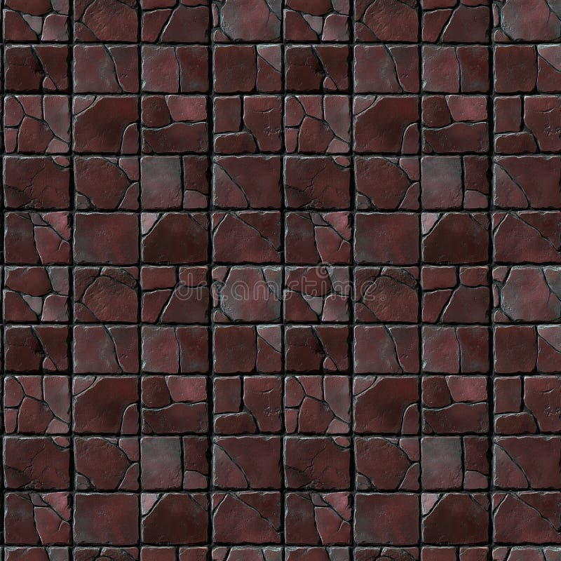 Textured Pattern of Interlocking Dark Stone Tiles with Subtle Cracks ...