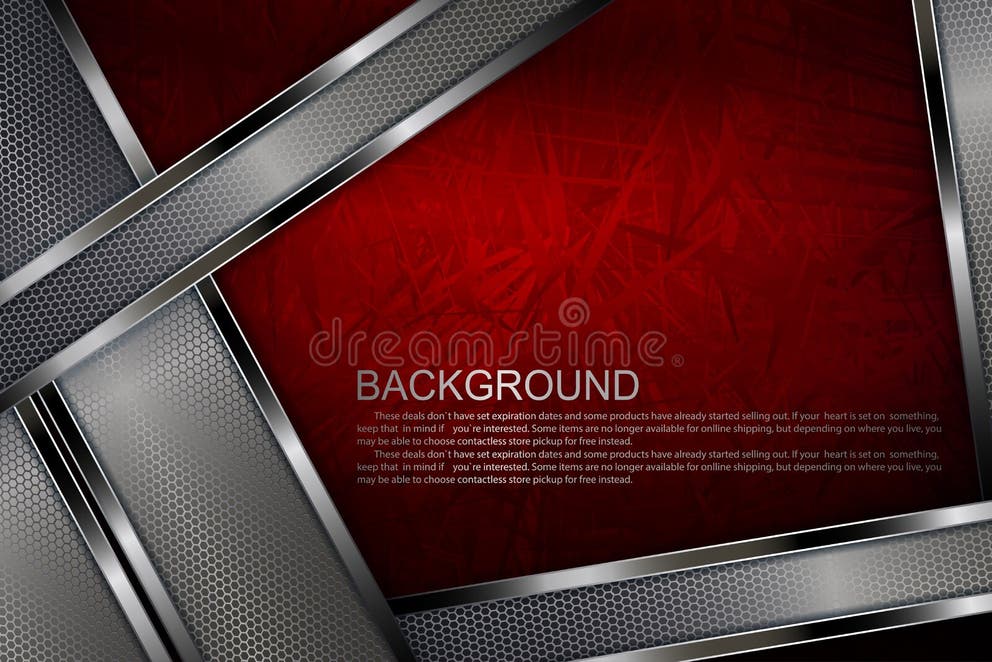 Textured Pattern Red with Abstract Shapes Like Thorns, Metal Mesh Frame ...