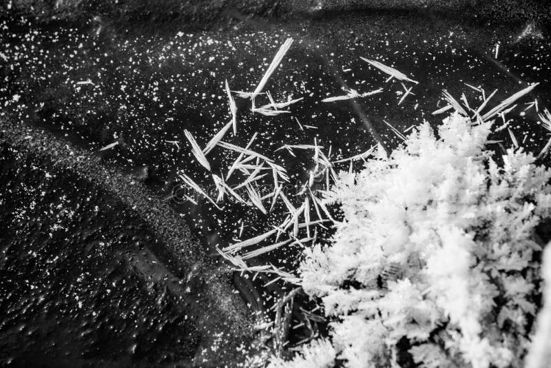 Textured Patterns on Melted Ice Stock Photo - Image of patterns, hike ...