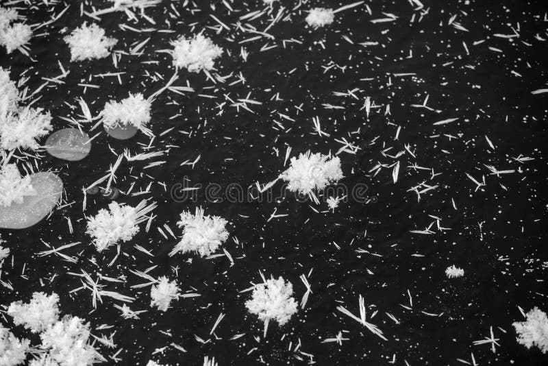 Textured Patterns on Melted Ice Stock Image - Image of sport, mountain ...