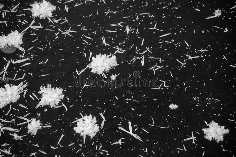 Textured Patterns on Melted Ice Stock Photo - Image of mountain ...