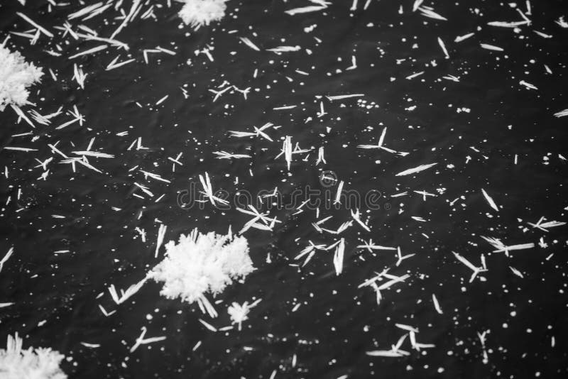 Textured Patterns on Melted Ice Stock Image - Image of hiker, holidays ...