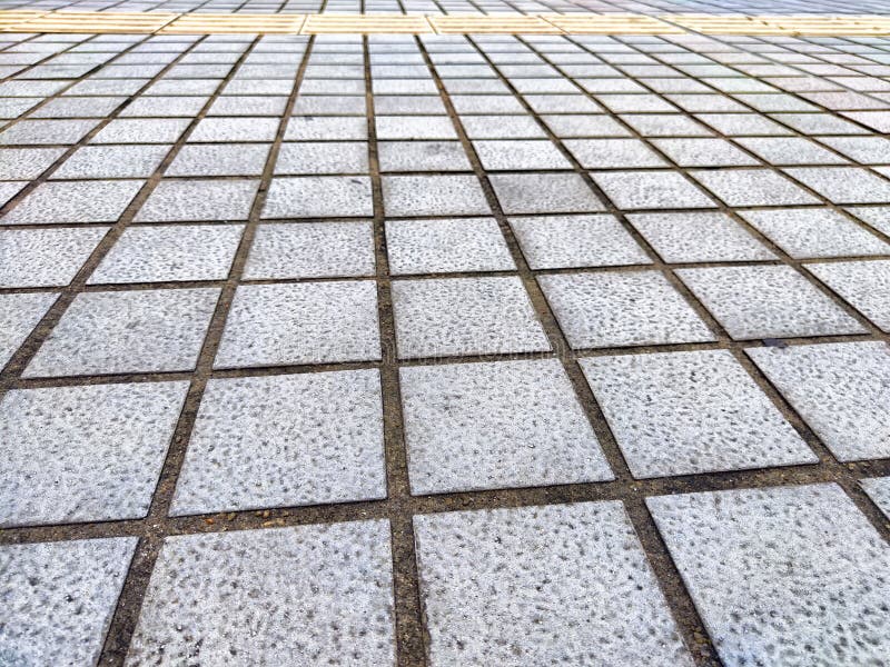 Textured Pavement Blocks in a Geometric Pattern at an Urban Location ...