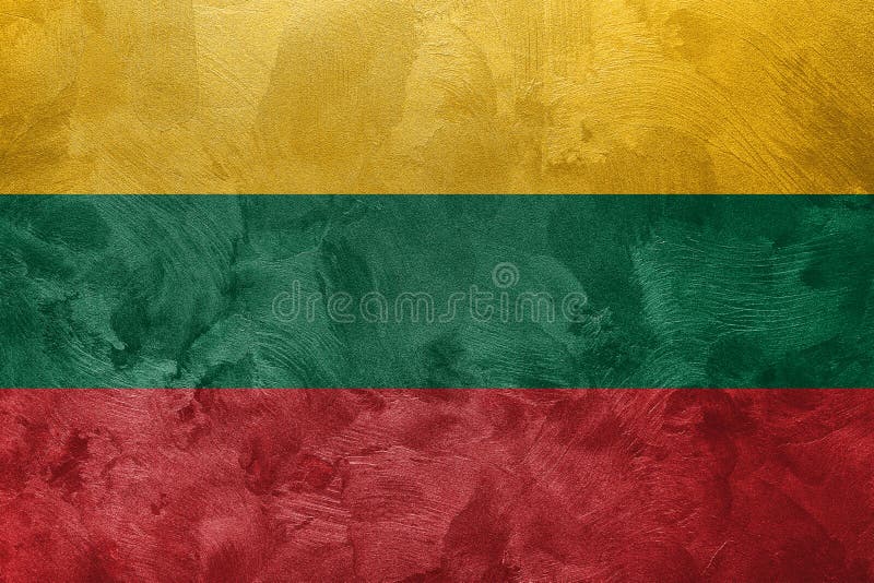 Textured Photo of the Flag of Lithuania Stock Illustration ...