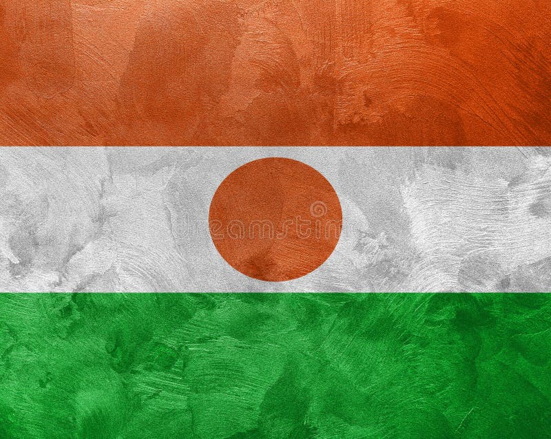 Textured Photo of the Flag of Niger Stock Illustration - Illustration ...