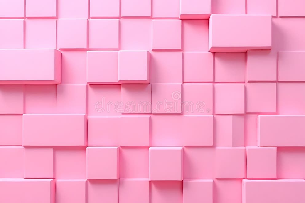A Textured, Pink, Abstract Background Composed of Interlocking Squares ...