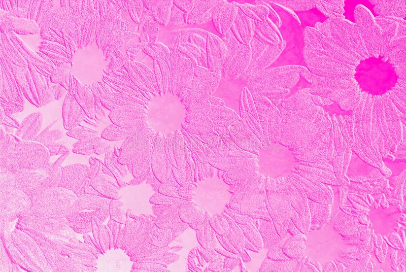 Textured Pink Bright Flowers Stock Illustration - Illustration of petal ...