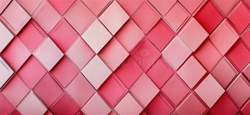 Textured Pink Diamond Pattern with Varying Shades and Depth, Creating a ...