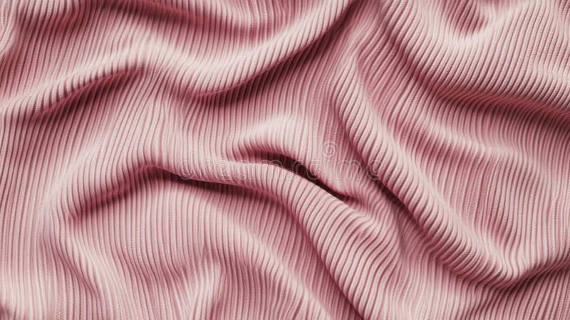 Textured Pink Fabric, Exploring the Soft Drape and Ribbed Detail of a ...