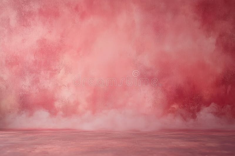 A Textured Pink Wall with a Misty Effect at the Bottom Stock Image ...