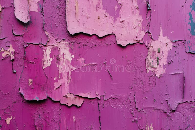 Textured Pink Wall with Peeling Paint and Rough Surface Stock Photo ...