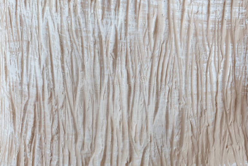 Textured Plaster in the Form of Lines. Wall Decoration Stock Photo ...