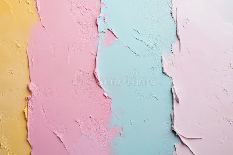 Textured Plaster Wall with Pastel Colors in a Modern Setting Stock ...