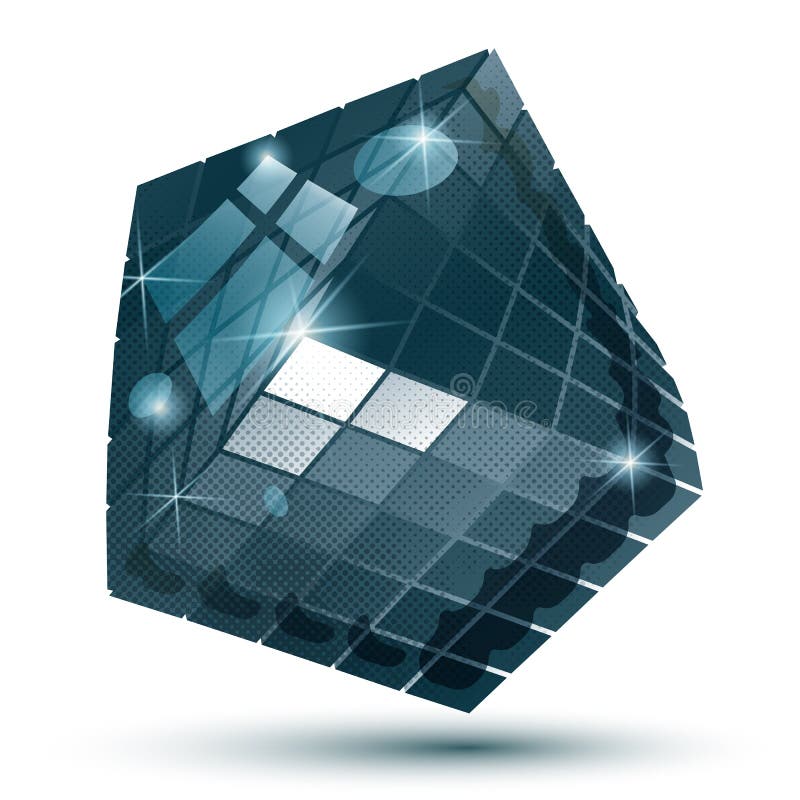 Textured Plastic Deformed Flash Model, Dimensional Pixilated Squ Stock ...